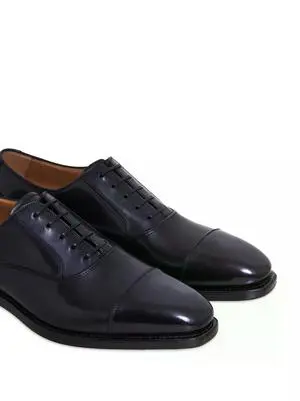 FERRAGAMO Tonal Toecap Leather Oxford Shoes