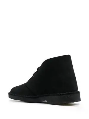 Clarks Suede Desert Boots - Black
