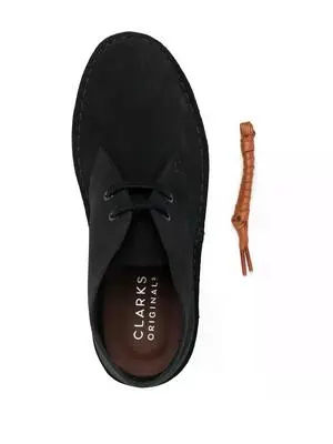 Clarks Suede Desert Boots - Black
