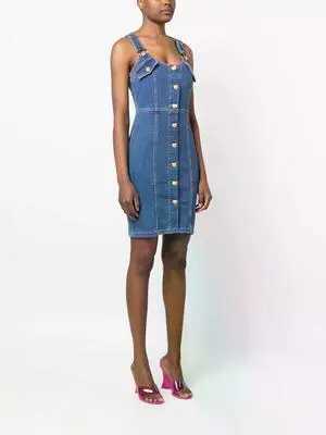 Moschino Button-up Denim Minidress