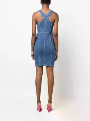 Moschino Button-up Denim Minidress