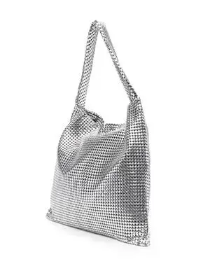 Rabanne Pixel Tote Bag - Silver