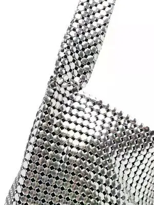 Rabanne Pixel Tote Bag - Silver