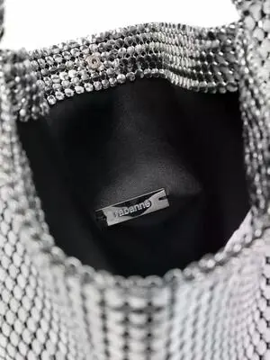 Rabanne Pixel Tote Bag - Silver