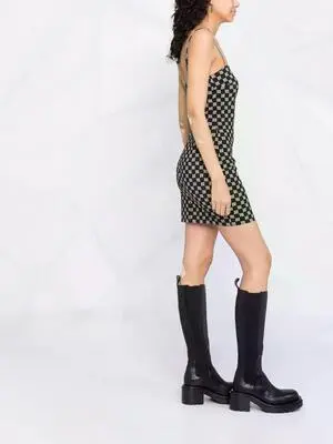 MISBHV Monogram-print Fitted Dress