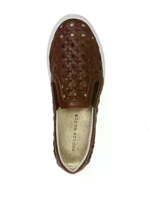 MADISON MAISON Interwoven Leather Slip-on Sneakers