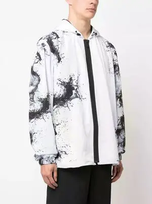 PLEIN SPORT Splash-print Hooded Jacket
