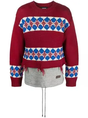 Dsquared2 Distressed-finish Wool Jumper