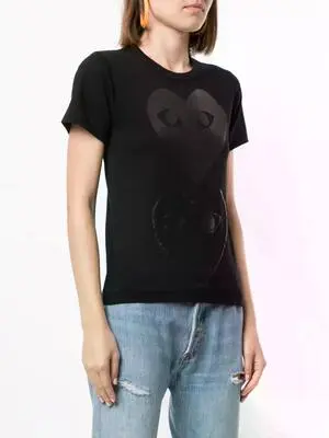 Play Comme Des Garcon Logo Print T-shirt