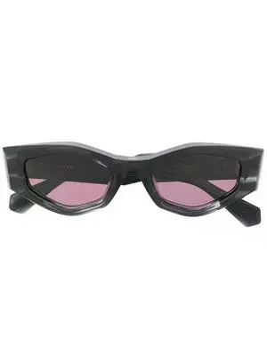 Valentino Garavani Rockstud Irregular-frame Sunglasses - Black