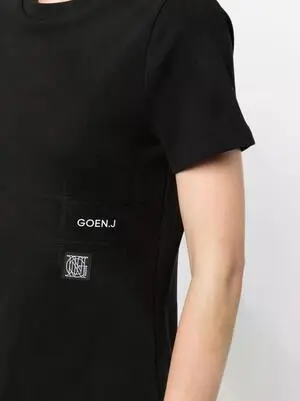 Goen.j Logo-print Cotton T-shirt - Black