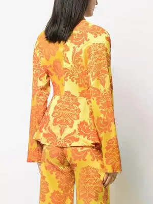 MARQUES' ALMEIDA Floral Print Tie-front Jacket