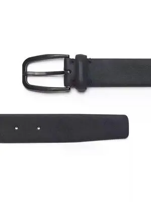 Zegna Leather Belt - Black