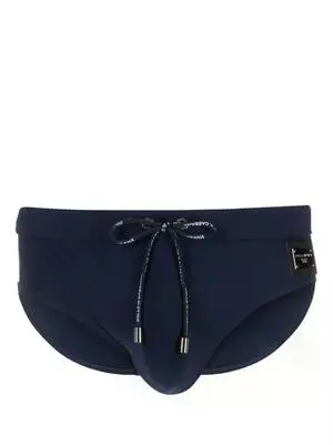 Dolce & Gabbana Logo Swim Trunks - Blue