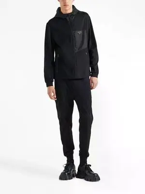 Prada Logo-plaque Slim-fit Trousers
