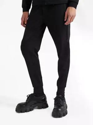 Prada Logo-plaque Slim-fit Trousers