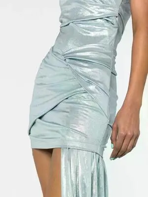 Off-White One-shoulder Minidress