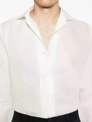 Brioni Classic-collar Linen Shirt
