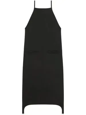 COURREGES Square-neck Midi Dress - Black