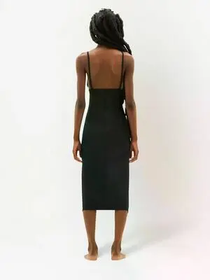COURREGES Square-neck Midi Dress