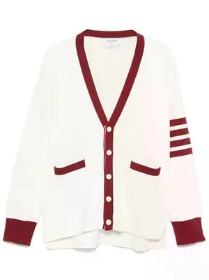 Thom Browne 4-bar Stripe Cotton Cardigan