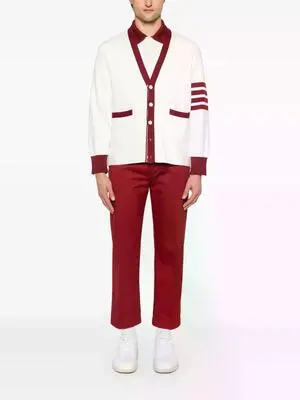 Thom Browne 4-bar Stripe Cotton Cardigan