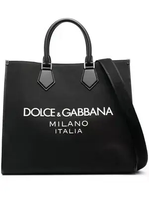 Dolce & Gabbana Logo-print Tote Bag - Black