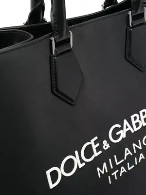 Dolce & Gabbana Logo-print Tote Bag - Black