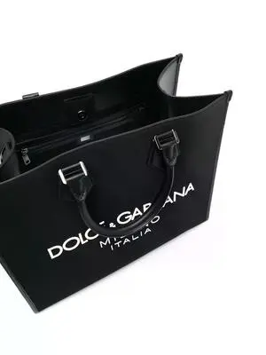 Dolce & Gabbana Logo-print Tote Bag - Black