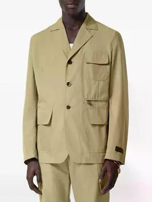Versace Single-breasted Gabardine Blazer