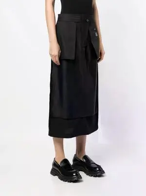 Goen.j Inside-out Midi Skirt