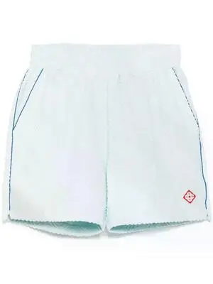 Casablanca Logo-patched Shorts - Blue