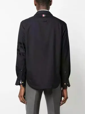 Thom Browne Stripe-detail Press-stud Shirt