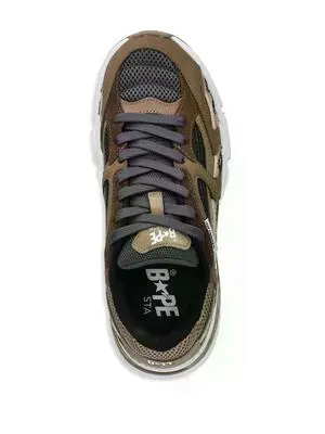 A BATHING APE Shark Sta Sneakers - Brown