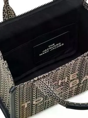 Marc Jacobs The Monogram Jacquard Small Tote Bag - Black