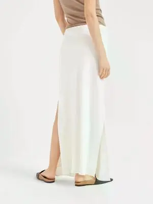 Brunello Cucinelli Maxi Skirt With Side Slits