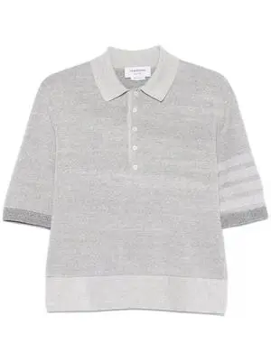 Thom Browne 4-bar Stripe Cotton Polo Shirt