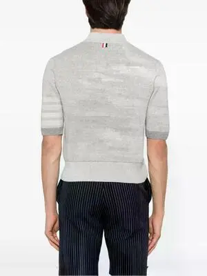 Thom Browne 4-bar Stripe Cotton Polo Shirt