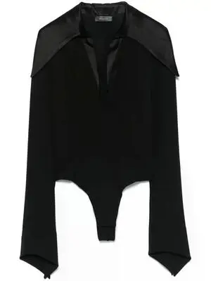 MUGLER Spiky-collar Bodysuit