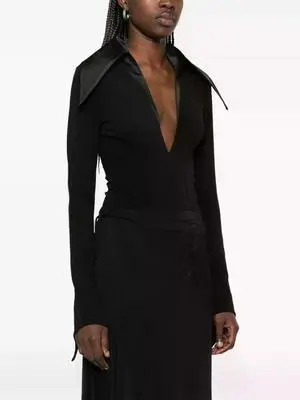 MUGLER Spiky-collar Bodysuit