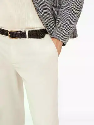 Brunello Cucinelli Chino Trousers With Button Detail - Neutrals