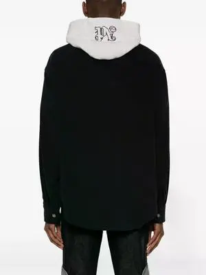 Palm Angels Monogram-print Hooded Overshirt