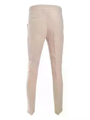 120% Lino Drawstring-waist Trousers
