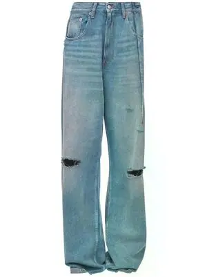 MAISON MARGIELA Pleated Bootcut Jeans