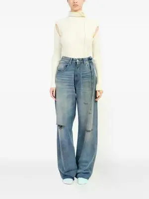 MAISON MARGIELA Pleated Bootcut Jeans