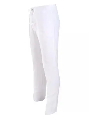 120% Lino Drawstring-waist Trousers