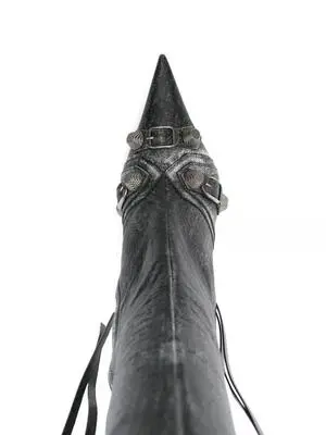 Balenciaga 90mm Cagole Leather Boots