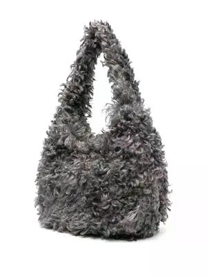 Stella McCartney Small Logo-patch Faux-shearling Tote Bag