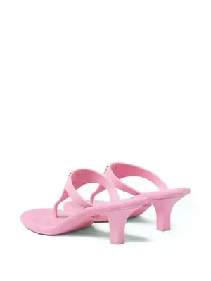 Versace Alia Rubber Thong Sandals 55 Mm - Pink