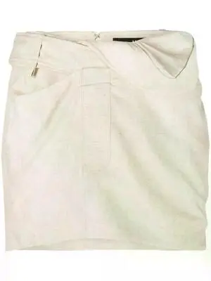 Jacquemus Bahia Twist-detail Miniskirt - Neutrals